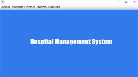 Hospital Management System Project In Java CopyAssignment