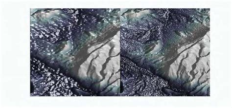 absolute height map in slant range azimuth coordinates left