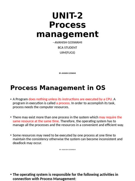 unit 2 process management pdf scheduling computing process
