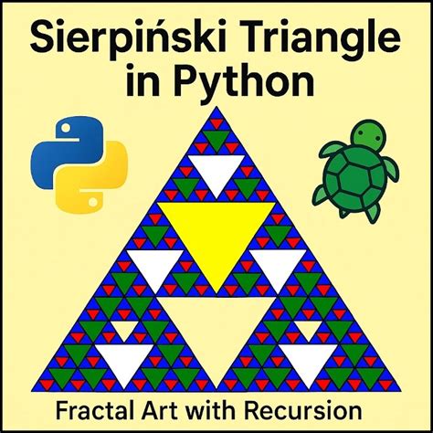 Create the Sierpiński Triangle with Python Turtle | Fractal Art Tutorial Python #TurtleGraphics ...