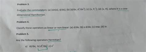 Solved Problem Evaluate The Commutators A Sin K Chegg
