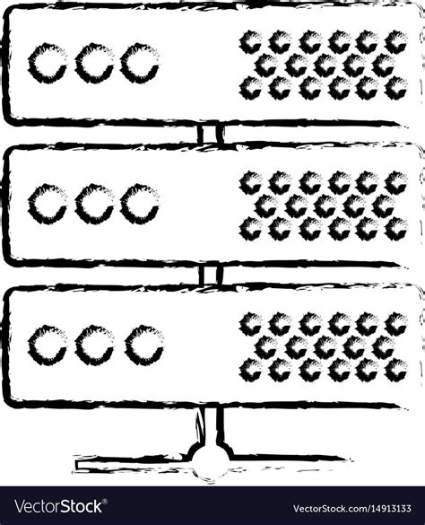 Figure Digital Router To Connect Data Center Vector Image