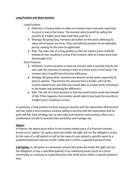 Mathematical Finance Pdf Option Finance Short Finance