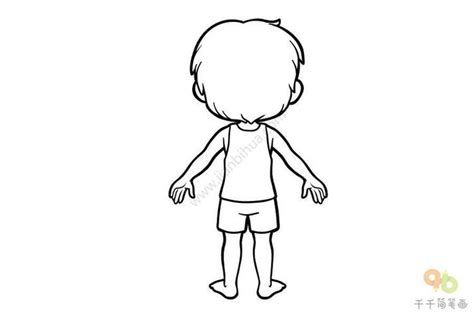 人物简笔画正面背面侧面简单（流行20张） 简笔画图片大全