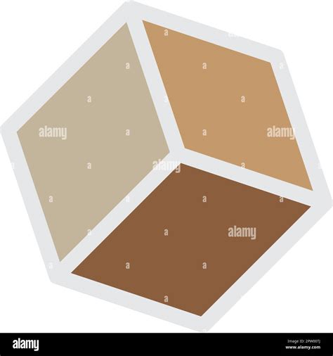 Cube Icon Cuboid Block Shape Vector Element Illustration Stock Vector Image And Art Alamy