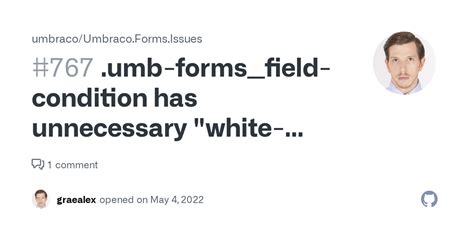 Umb Formsfield Condition Has Unnecessary White Space Nowrap Rule