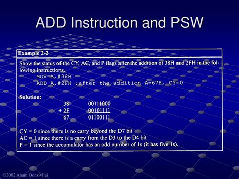Ppt Chapter 2 8051 Assembly Language Programming Powerpoint