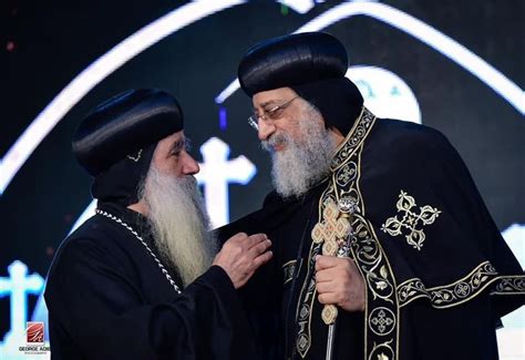 الانبا كيرلس اسقف نجع حمادى وفرشوط وابوتشت مع البابا تواضروس