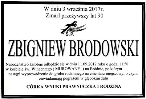Pożegnanie Zbigniewa Brodowskiego Okręg Warszawski Związku Polskich