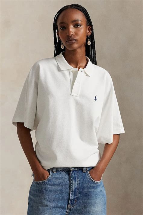 Polo Ralph Lauren Polo Bawełniane Damski Kolor Biały 211a96270