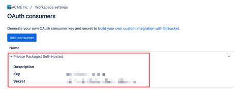 Bitbucket Integration Setup Private Packagist Self Hosted Private