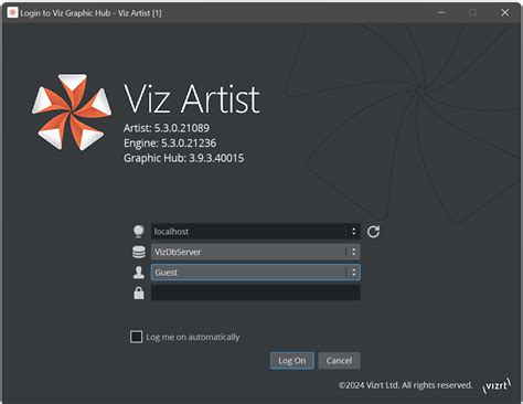 Viz Artist Startup And Close