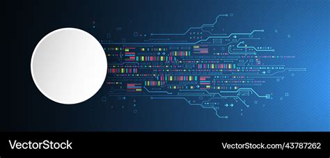 Modern Futuristic Engineering Science Technology Vector Image