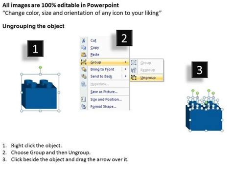 PowerPoint Theme Lego Blocks Process Sales Ppt Slide