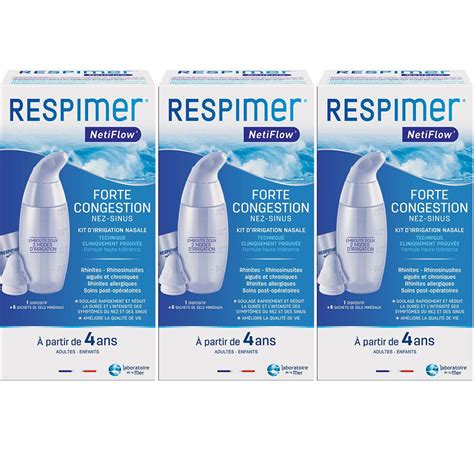 Respimer Netiflow Kit Dirrigation Nasale Dès 4 Ans 3x1 Pcs Redcare