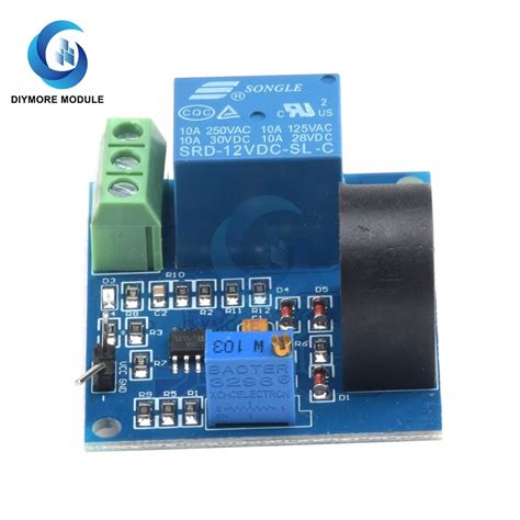 Ac Current Sensor 5v 12v 12v Relay Module High Precision Current Zmct103c Transformer 5a