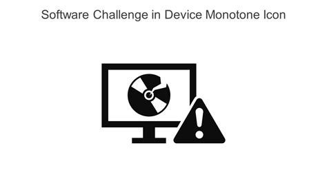 Software Challenge In Device Monotone Icon In Powerpoint Pptx Png And