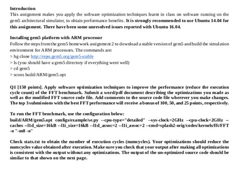 note will need ubuntu to install run gem5 so if