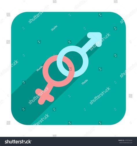 Sex Symbol Man Woman Icon Stock Vector Royalty Free Shutterstock