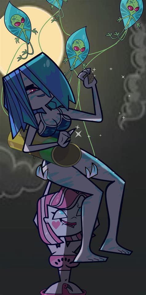 Rule 34 2girls Aliens Blue Hair Clown Clown Girl Goth Girl Kingflurry51 Looking At Ass Looking