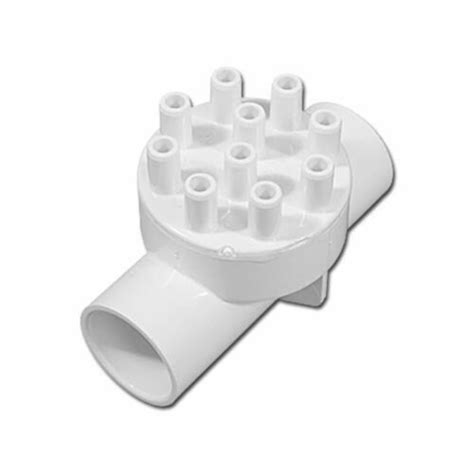 1 In Slip X 1 In Slip 037 In Barb 10 Port Pvc Manifold Assembly 1