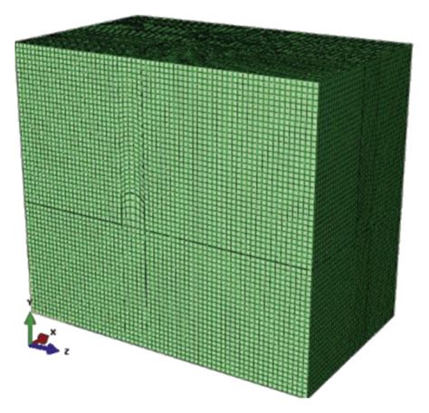 Diagram Of 3d Numerical Model And Tunnel Size A 3d Numerical Model