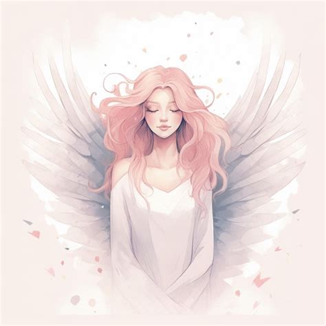 Premium Vector A Beautiful Angel