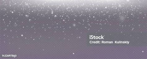 현실적인 떨어지는 눈 크리스마스 배경 투명한 배경에 고립되어 있습니다 감기와 독감에 대한 스톡 벡터 아트 및 기타 이미지 감기와 독감 겨울 공휴일 Istock