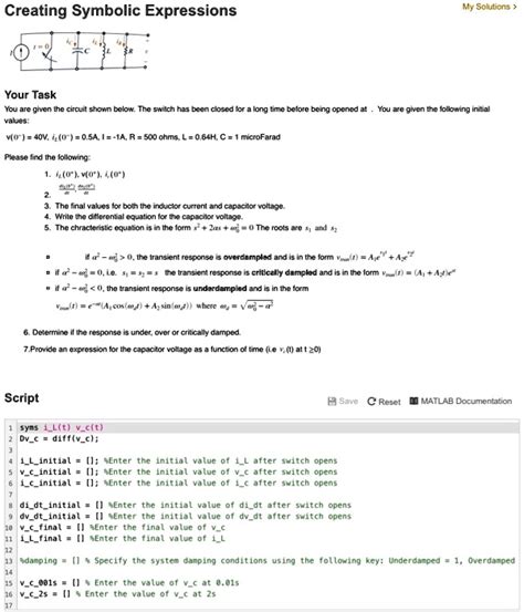 Solved Text Creating Symbolic Expressions My Solutions Your Task