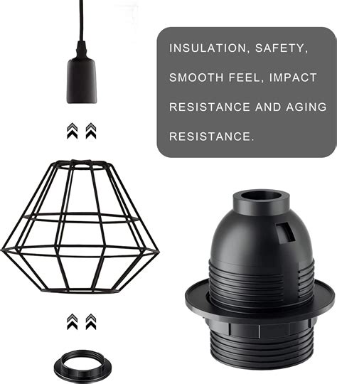 8 Pcs E27e14 Lamp Shade Rings Lock Socket Replacement For Standard
