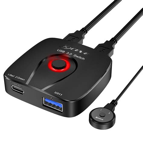 Usb 3 0 Switch Selector Nawen Usb Sharing Switch 2 In 1 Out Usb Switcher 2