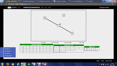 Graphs Using Adjacency Matrix In C Youtube