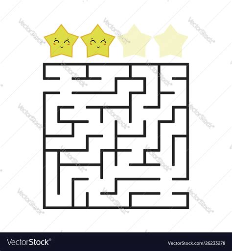 A Colored Square Labyrinth With An Entrance Vector Image A Colored Square Labyrinth With An Entrance Vector Image