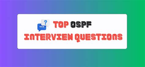 100 Top Ospf Interview Questions And Answers