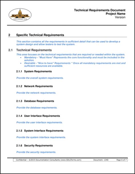 Sdlcforms Technical Requirements Document