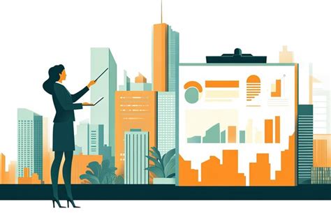 A Woman Standing In Front Of A Big Screen Premium Ai Generated Image