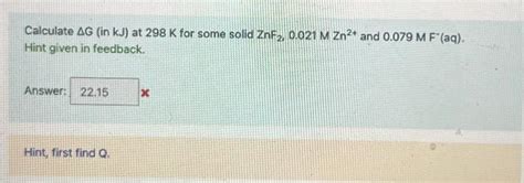 Solved Warm Up Question Using Data From The Appendix