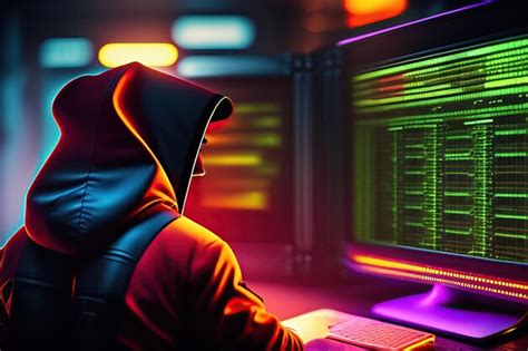 Premium Ai Image Dangerous Hacker Breaks Into Government Data Servers