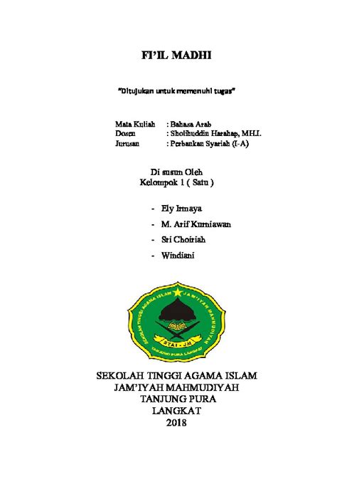 Fiil Madhi Adocx Pdfcoffeecom