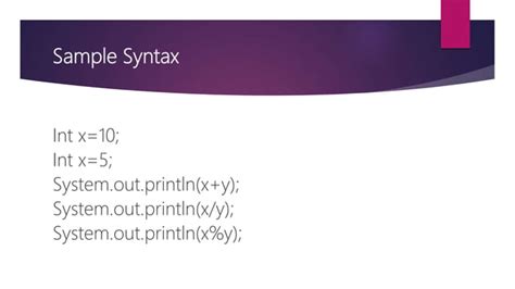 Variable And Datatypes Javapptx
