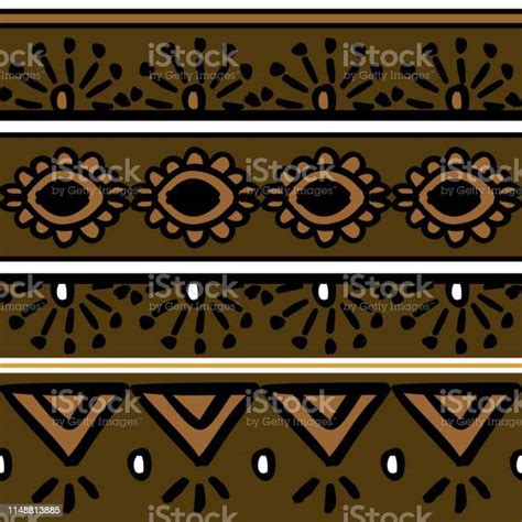 아프리카 스타일 일러스트 완벽 한 배경 벡터 부족 패턴입니다 당신의 섬유 패션 포장 및 인쇄에 대 한 좋은 0명에 대한 스톡 벡터 아트 및 기타 이미지 Istock
