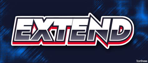 Extend Text Effect And Logo Design Word