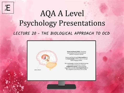 Aqa A Level Psychology Lecture 20 The Biological Approach To Ocd Teaching Resources