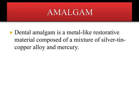 Class 2 Amalgam Restoration Pptx Class 2 Amalgam Restoration Pptx