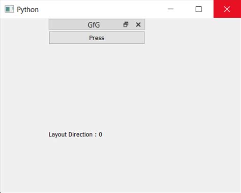 PyQt QDockWidget Unsetting Layout Direction GeeksforGeeks