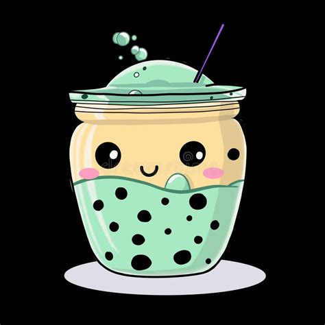 Eating Boba Bubble Milk Tea Stock Illustrations 47 Eating Boba Bubble Milk Tea Stock