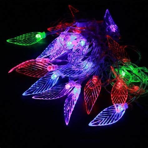 خرید و قیمت ریسه برگ رنگی 38متری 20تایی برقی از غرفه تم تولدی ماهان