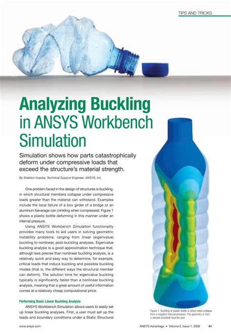pdf analyzing buckling in ansys workbench simulation · pdf