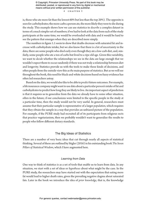 Statistical Thinking Princeton University Press