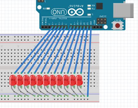 Some Arduino Projects Make A Led Vu Meter With An Arduino